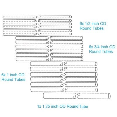 Hexbeam Antenna Fiberglass Spreader Kit - Max-Gain Systems
