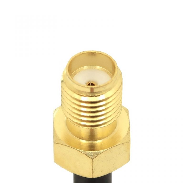 SMA female to MCX male Right Angle 10 inch Jumper - Max-Gain Systems