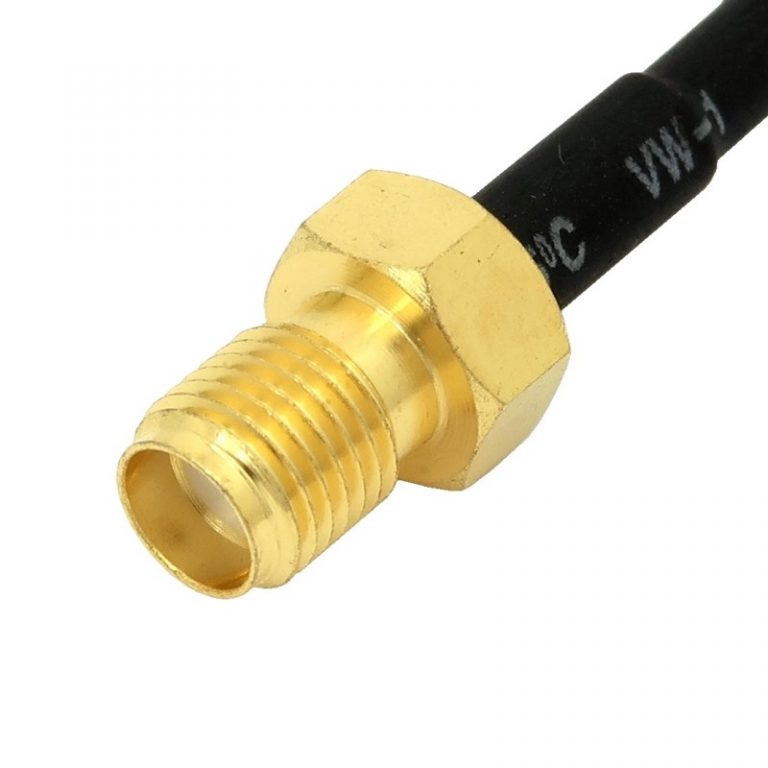 SMA female to MCX male Right Angle 10 inch Jumper - Max-Gain Systems