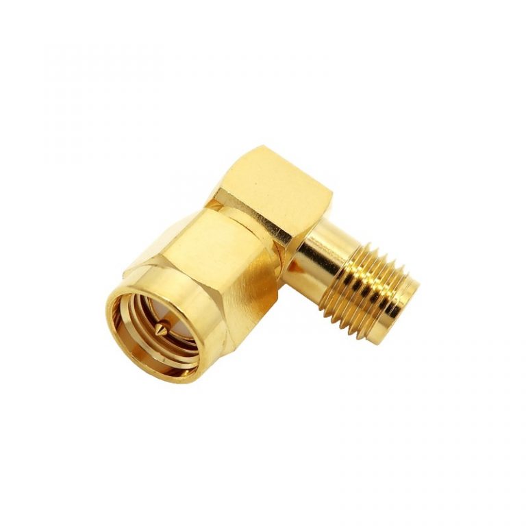 SMA male to SMA female Right Angle Adapter - Max-Gain Systems