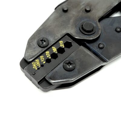 Ratcheting Crimper Tool for RG-174, RG-316, and LMR-100A Coax