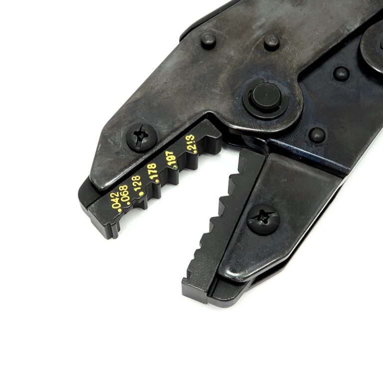 Ratcheting Crimper Tool for RG-174, RG-316, and LMR-100A Coax
