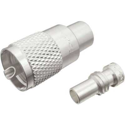UHF male Solder Connector for RG-8X, RG-59, & LMR-240 Coax