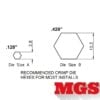 UHF male Crimp Connector for RG-8, RG-213, & LMR-400 Coax