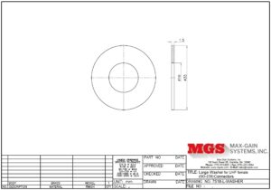 Large Washer for UHF Female (SO-239) Bulkhead Connectors