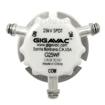 20 kV, 25 kV Peak, SPDT, 18 Amps, Gigavac G25WF - NEW Vacuum Relay