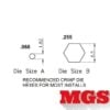 BNC female Crimp Connector for RG-8X, RG-59, & LMR-240 Coax