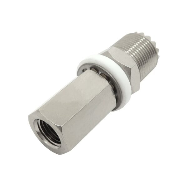 UHF female with 3/8" x 24 Thread Stud for J-Pole Antennas