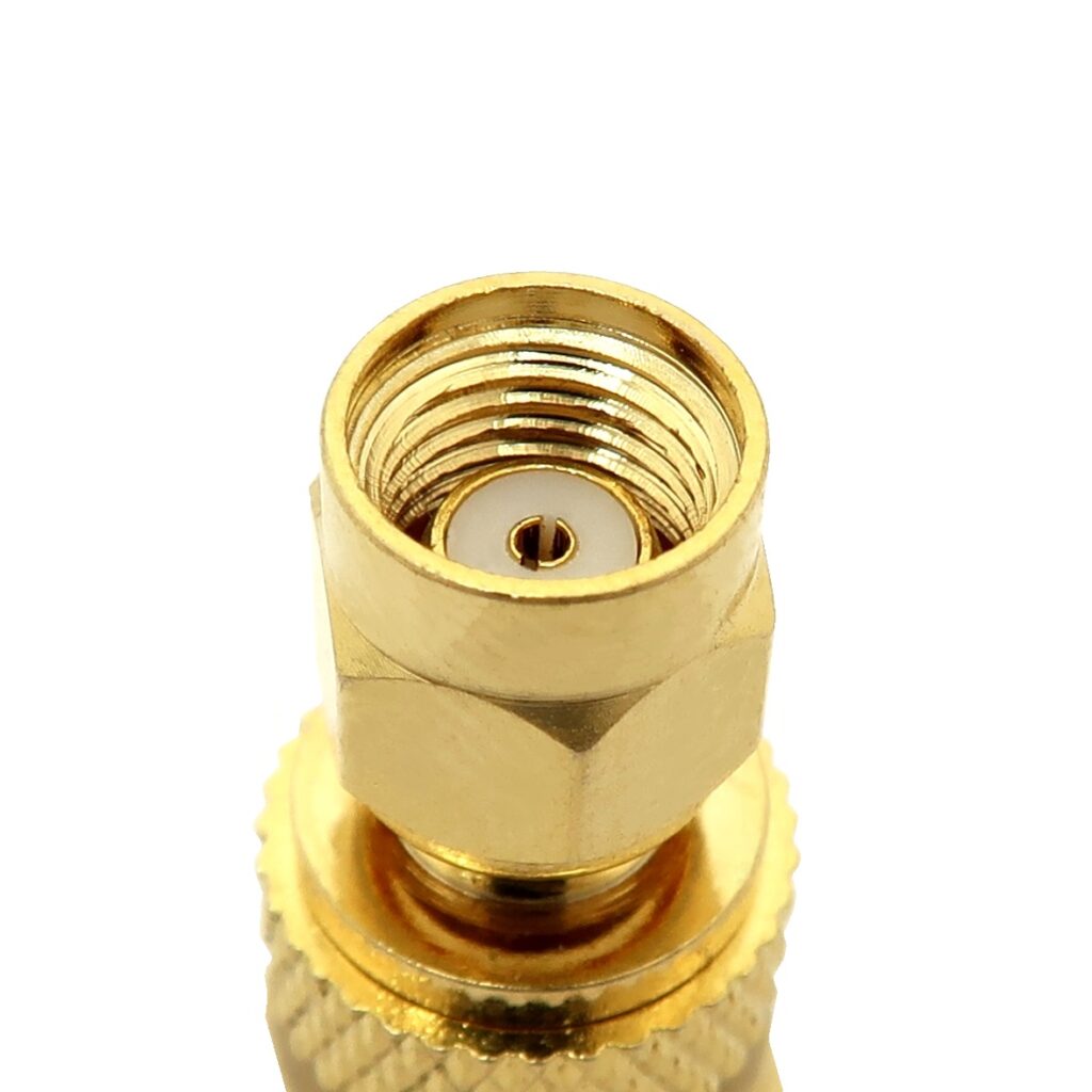 RP-SMA male to Type F male Adapter - Max-Gain Systems, Inc.