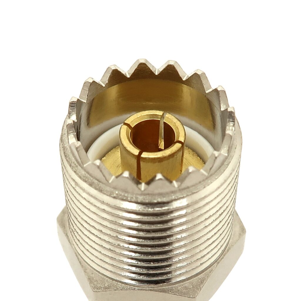 UHF female with 3/8" x 24 Thread Stud for J-Pole Antennas