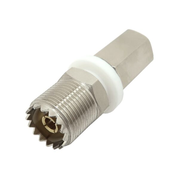 UHF female with 3/8" x 24 Thread Stud for J-Pole Antennas