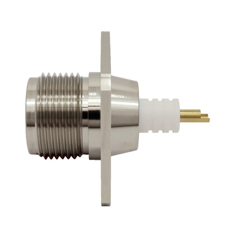 HN female 4-Hole Panel Mount Solder Connector