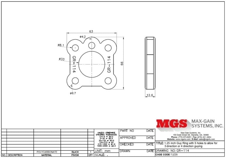 Non Metallic Guy Rings By The Piece Max Gain Systems Inc