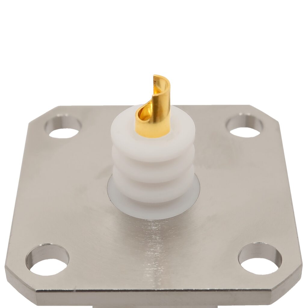 Type C female 4-Hole Panel Mount Solder Connector