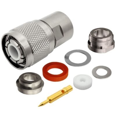 HN male Clamp Connector for RG-8, RG-213, LMR-400 Coax